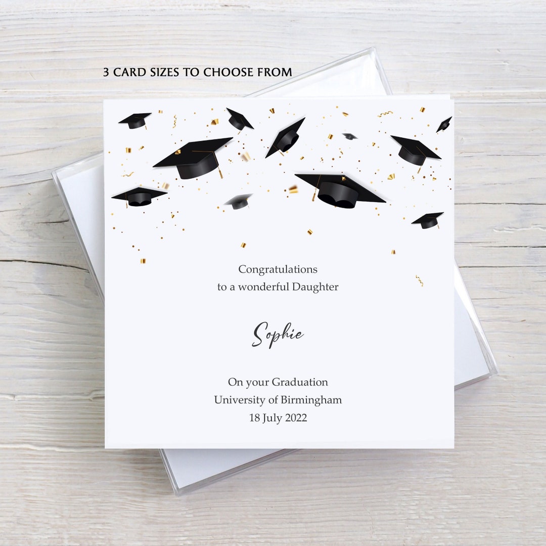 Personalized Graduation Card, Graduated Card for Son, Congratulations ...