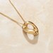 Gold Infinite Loop Pendant Necklace - Etsy