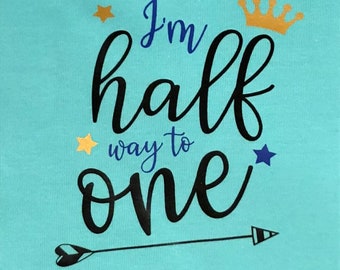 I Am Half Way to One Svg - Etsy