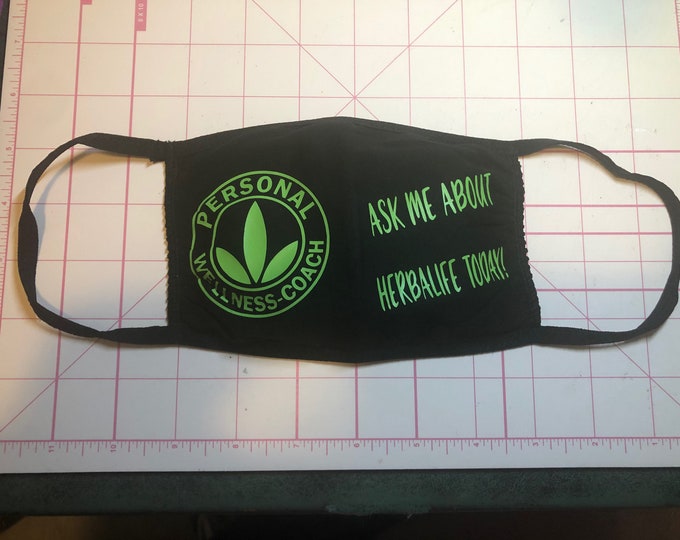 Herbalife Personal Wellness Coach Face Mask Customizable - Etsy