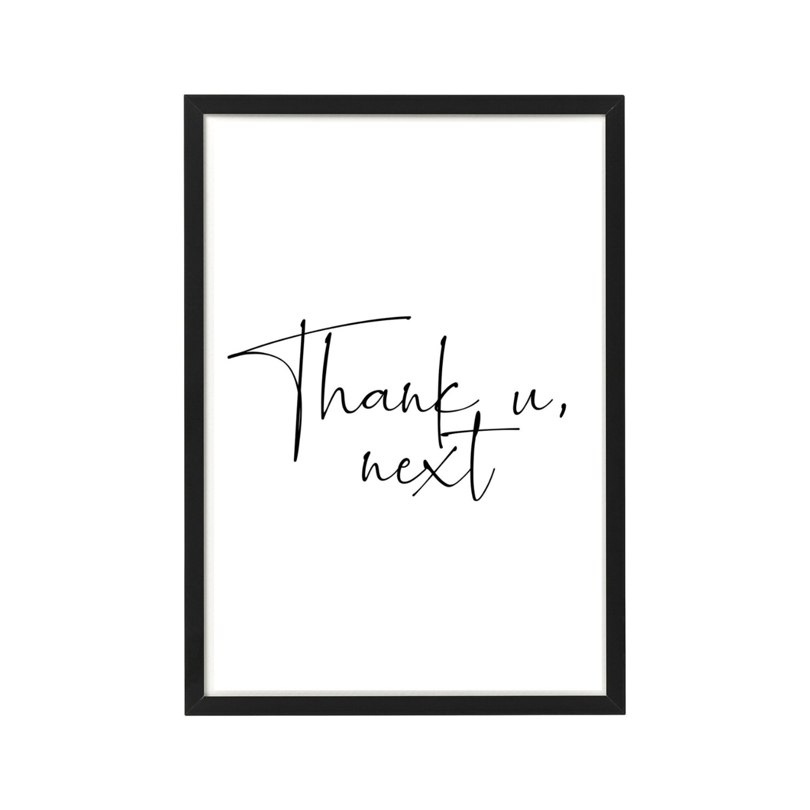 Thank U, Next INSTANT DOWNLOAD Art Print. Ariana Grande, Quote Prints ...