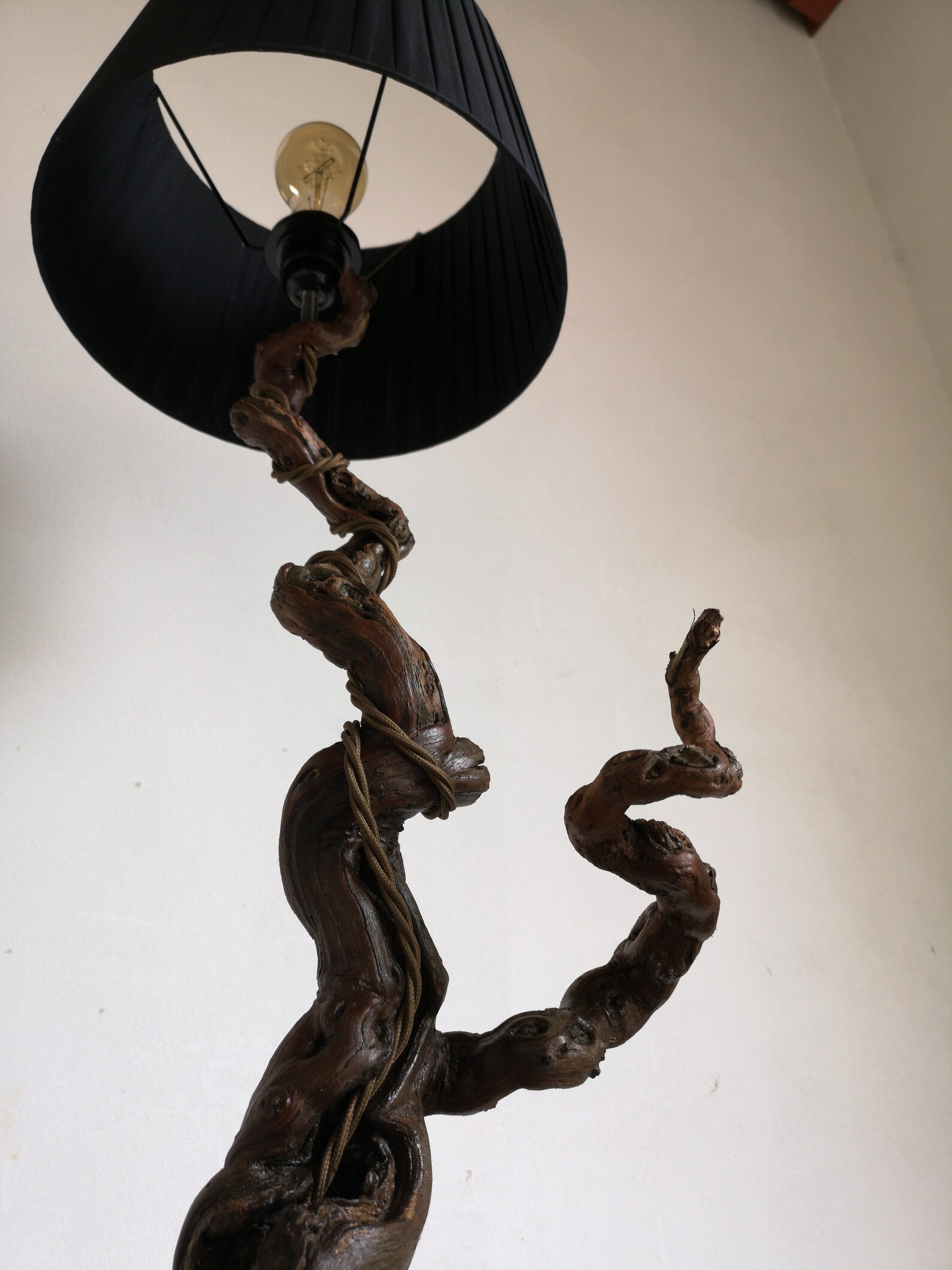 Wood Lamp of Vine Tree on a Stump - Etsy