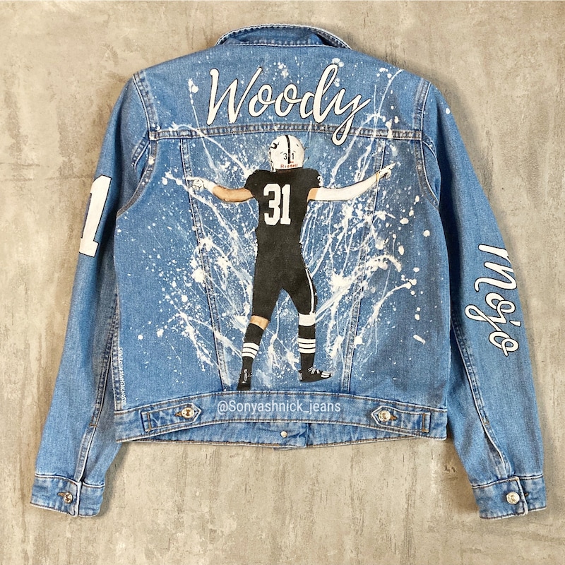Painted Jean Jacket - Etsy