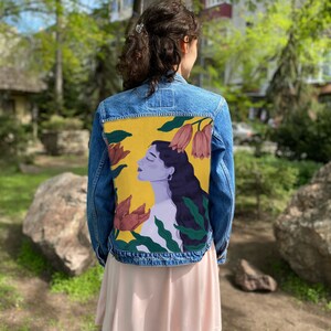 Custom Jean Jacket, Hand Painted Jacket, Personalized Gift - Etsy