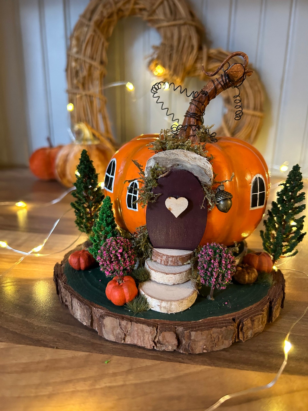 Pumpkin House. Pumpkin Cottage. Pumpkin Decoration. Autumnal Decor ...