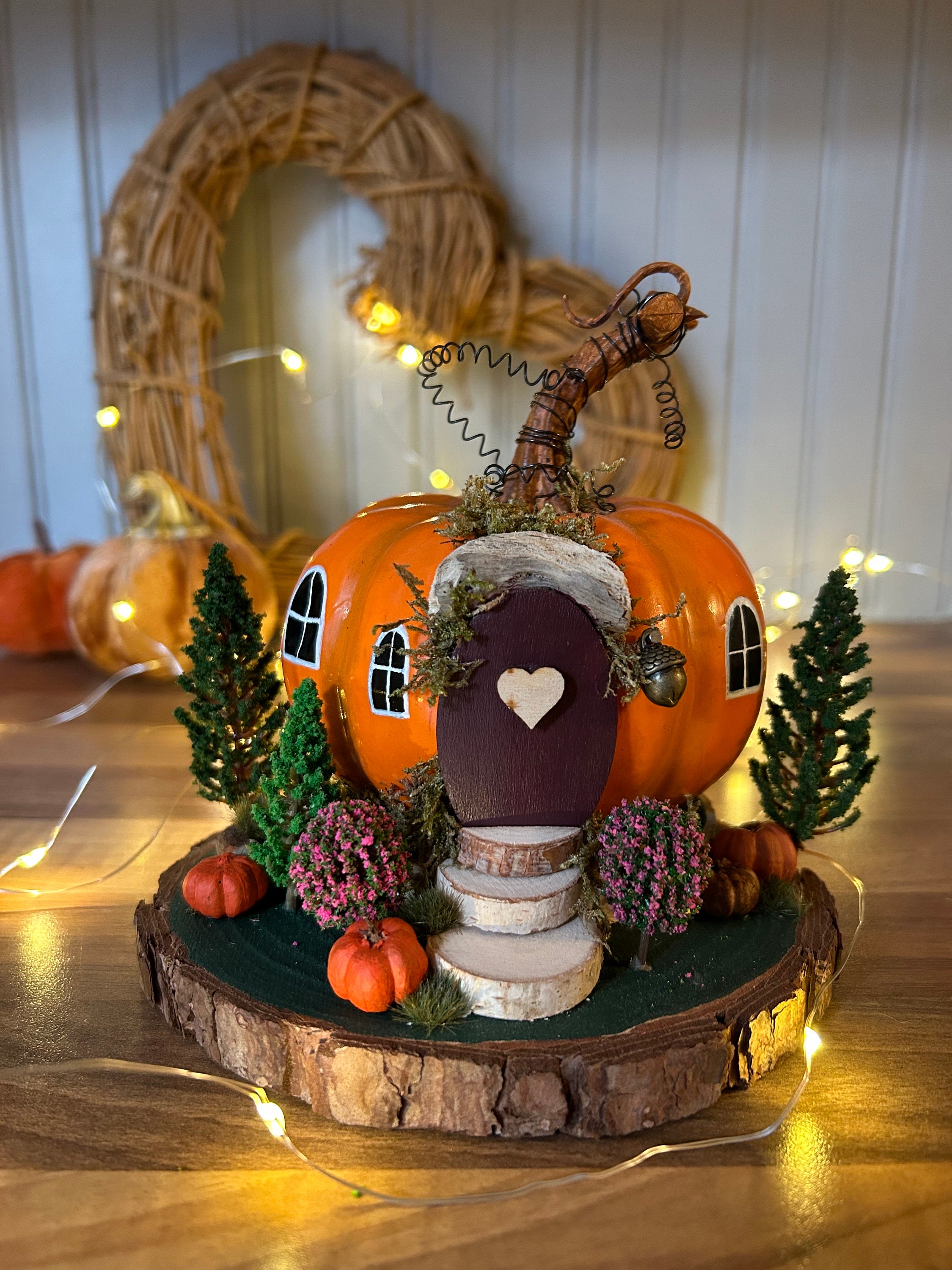 Pumpkin House. Pumpkin Cottage. Pumpkin Decoration. Autumnal Decor ...