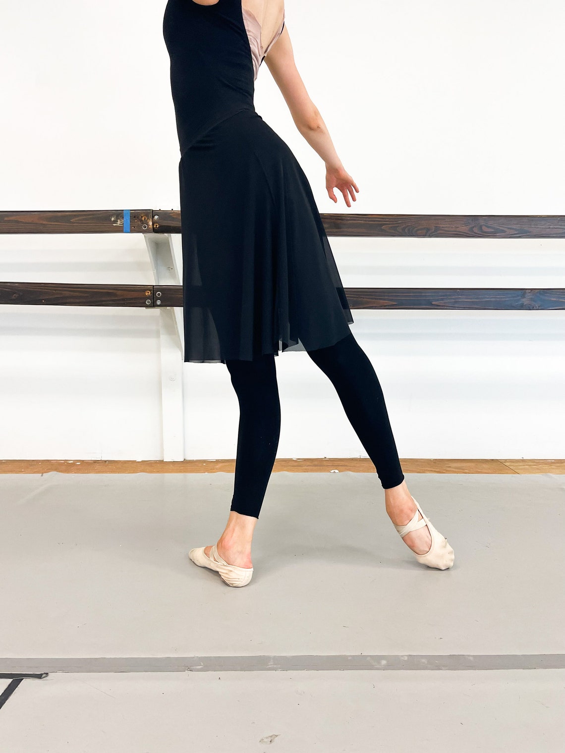 Custom Ballet Stretch Mesh Rehearsal Skirt - Etsy