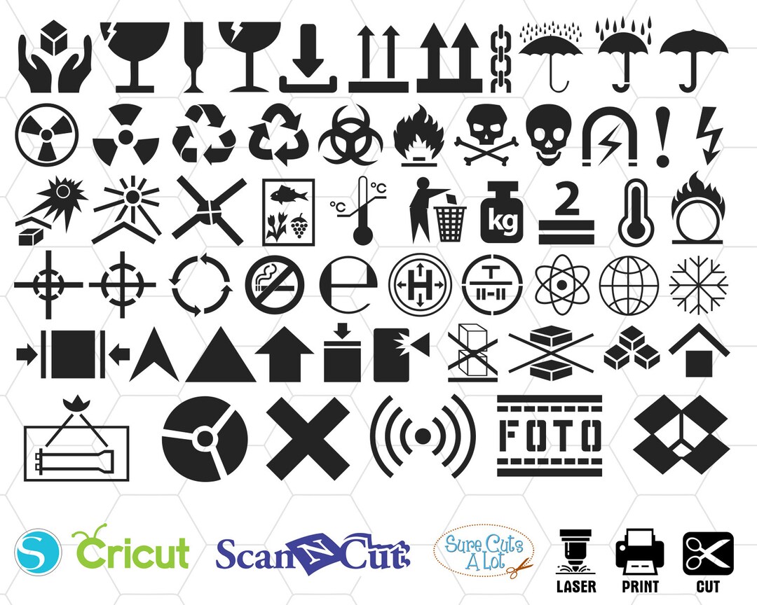 CARGO DELIVERY Svg, Packing Icon Set Svg Bundle, Delivery Clipart ...