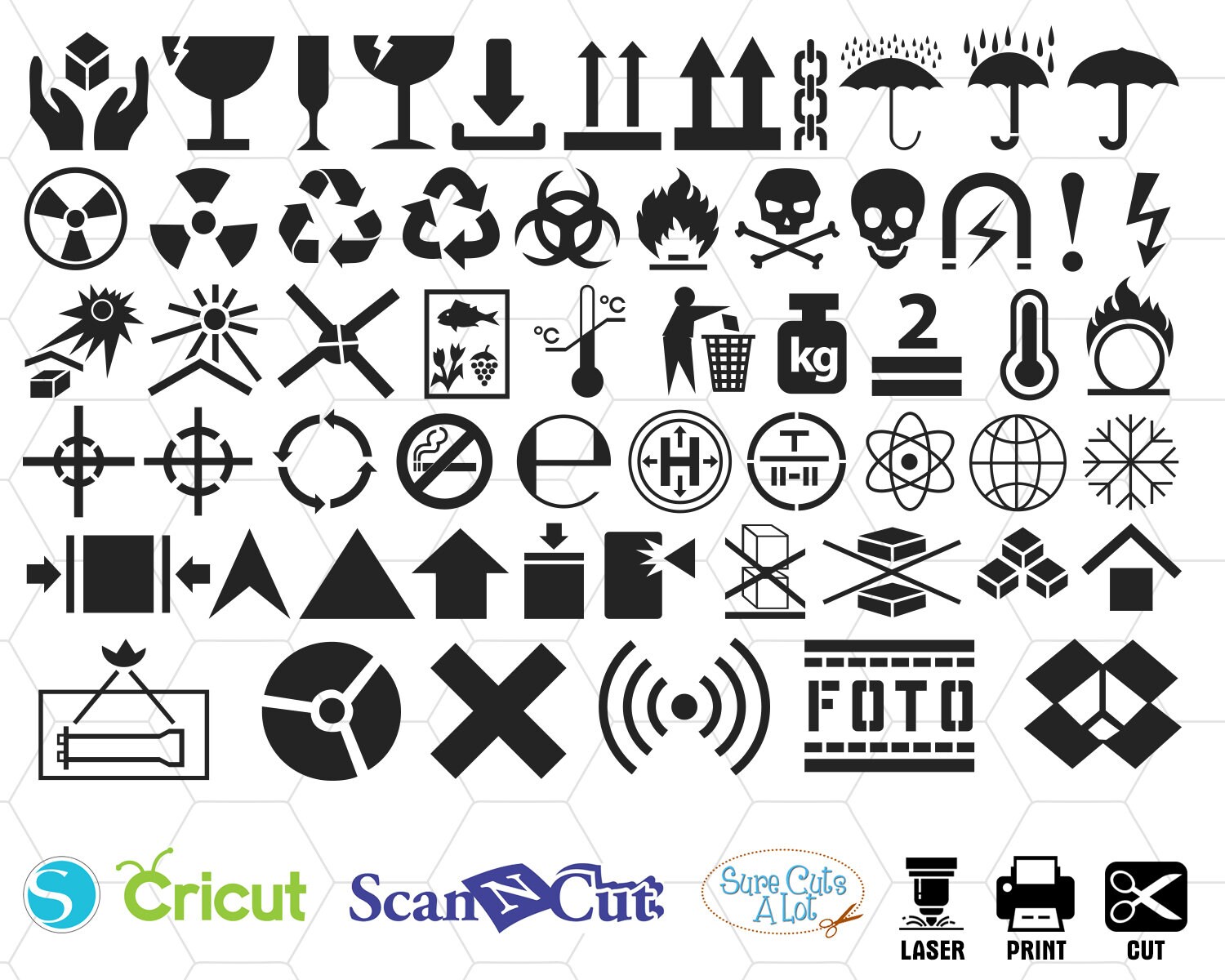 CARGO DELIVERY svg packing icon set svg bundle delivery | Etsy