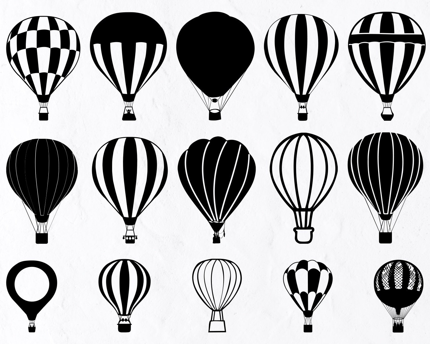 Hot Air Balloon SVG Bundle, Hot Air Balloon Svg, Air Balloon Dxf, Air ...