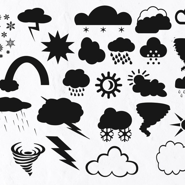 Weather Forecast Svg - Etsy