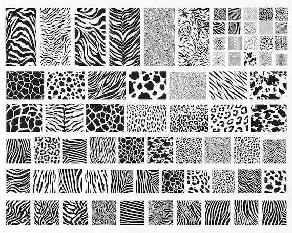 76 Animal Skin Pattern SVG Seamless Pattern Silhouette - Etsy