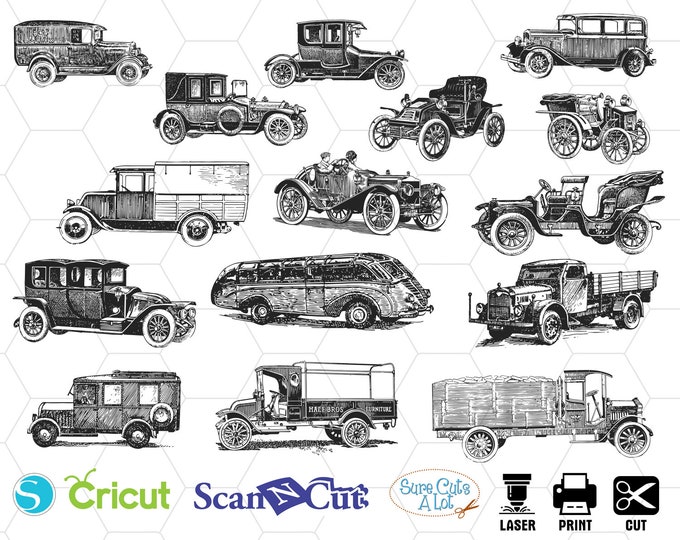 Vintage Car Svg Files Retro Car Svg Old Car Svg Vehicle - Etsy