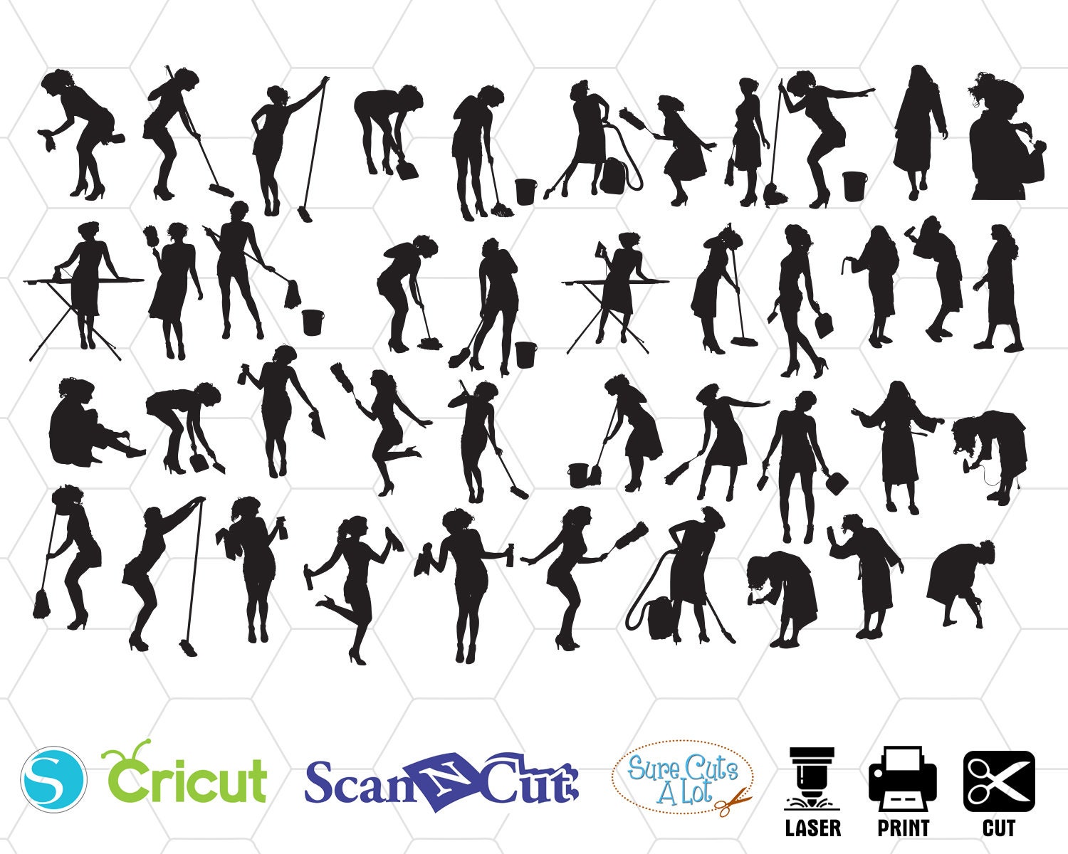 Cleaning Woman Svg, Expert Cleaning, Clean Svg, Bathroom Svg, Cleaning ...