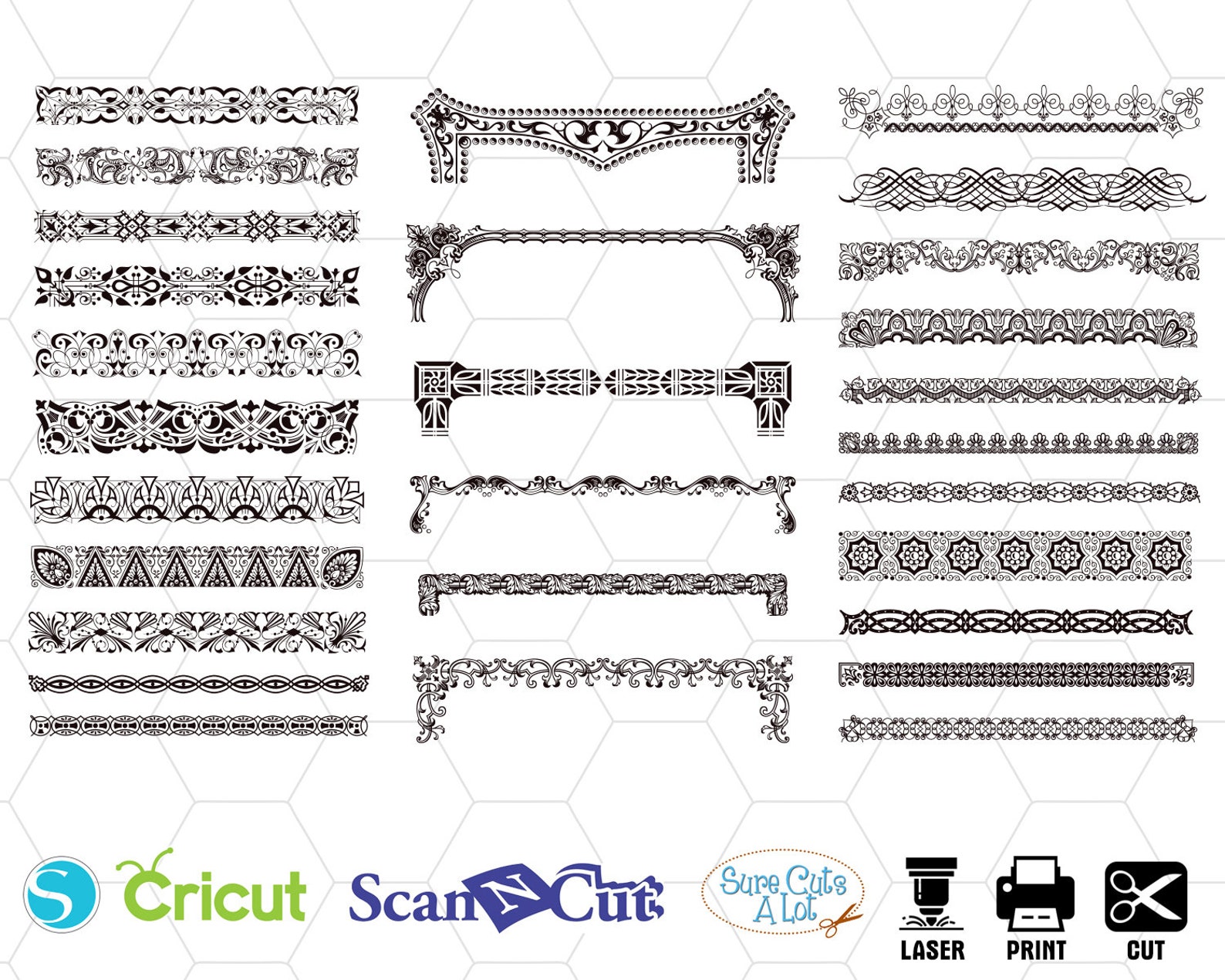 Blocco per grafici ornamentale in formato svg, png clipart cornice ...