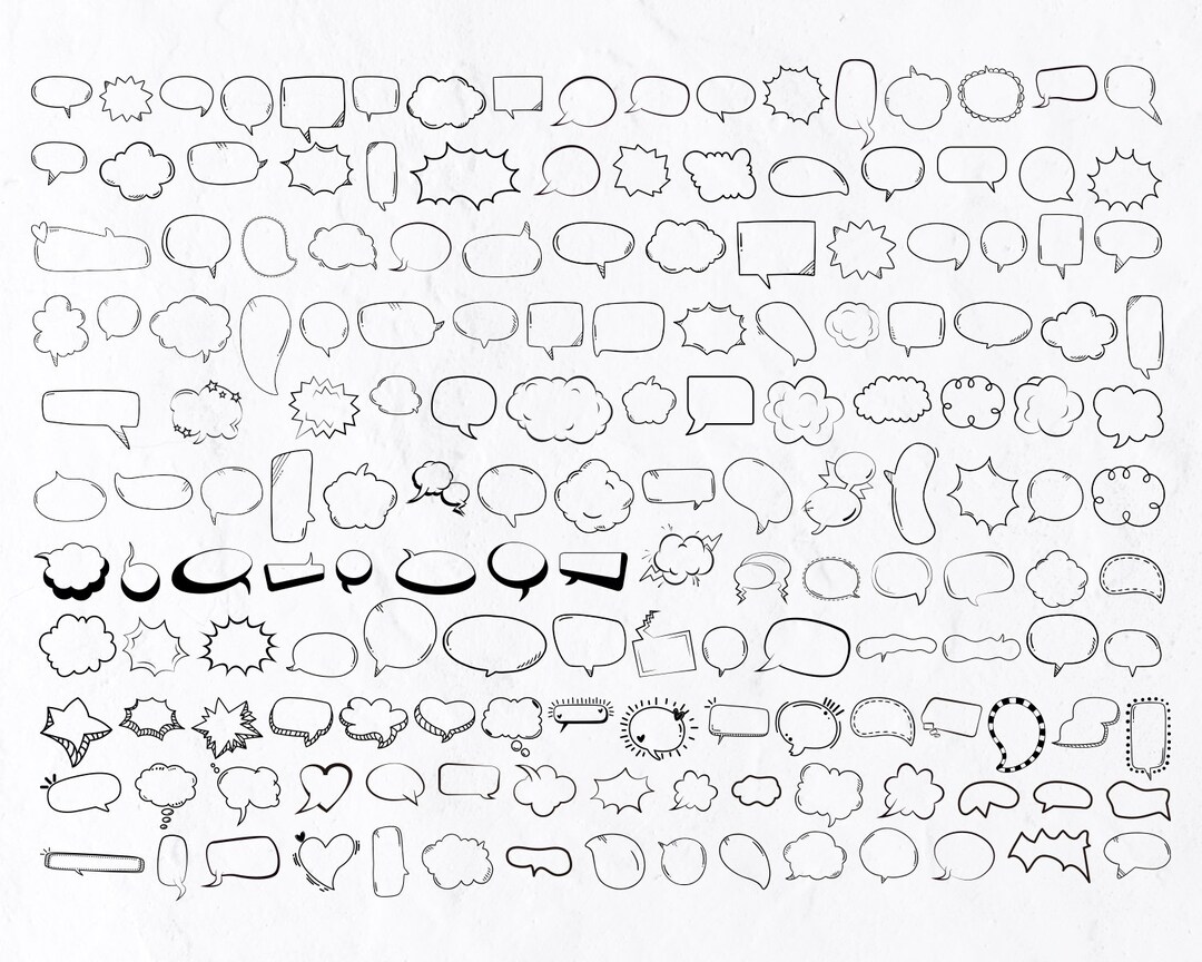 164 Dialog Box SVG Bundle, Speech Bubble Svg, Expression Svg, Dialog ...