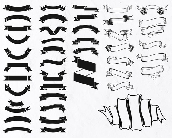 42 Ribbon SVG Bundle Ribbon Banner Svg Banner Svg Label - Etsy Australia