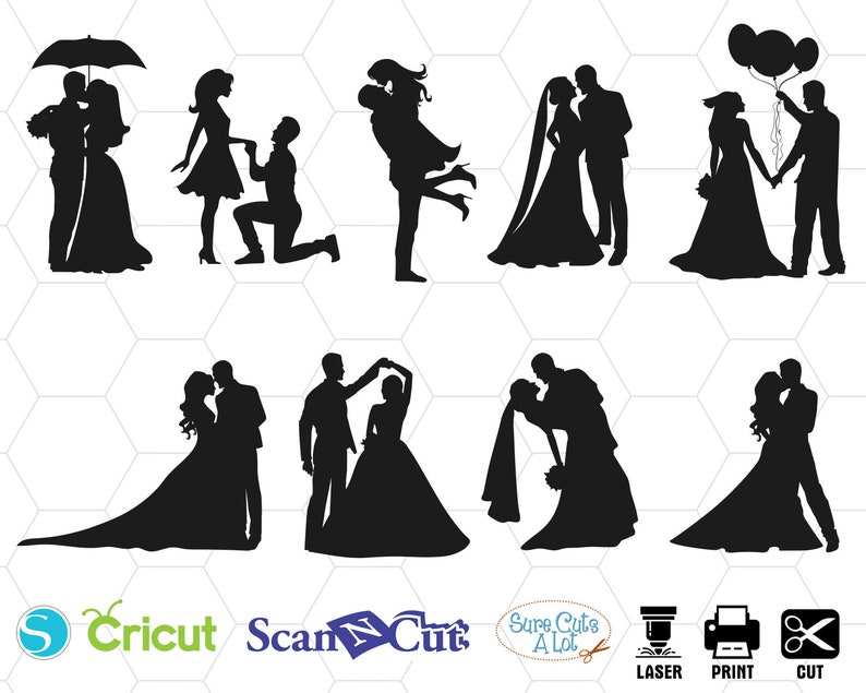 Wedding couple svg merry me svg bride svg fiance svg hand | Etsy