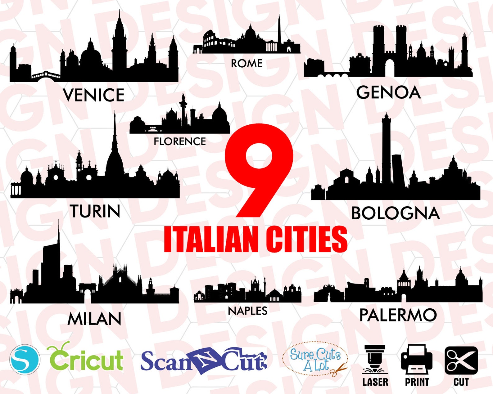 Italy Svg Milan Svg Rome Svg Geona Svg Naples Svg Venice - Etsy Canada