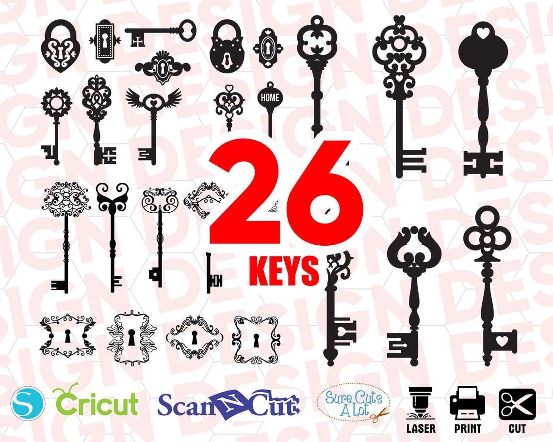 Magic Key Svg Key Svg Key Clipart Keys Svg Files Lock Svg | Etsy