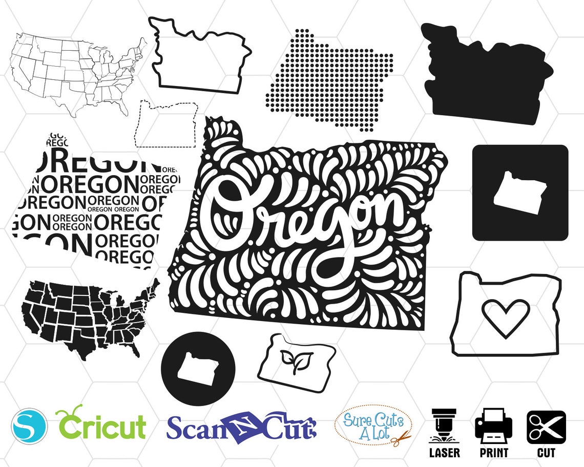 Oregon State Svg, Oregon Mandala Svg, Svg File for Cricut, Oregon Home ...