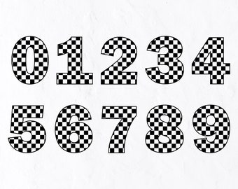 Checkered Letter Svg - Etsy