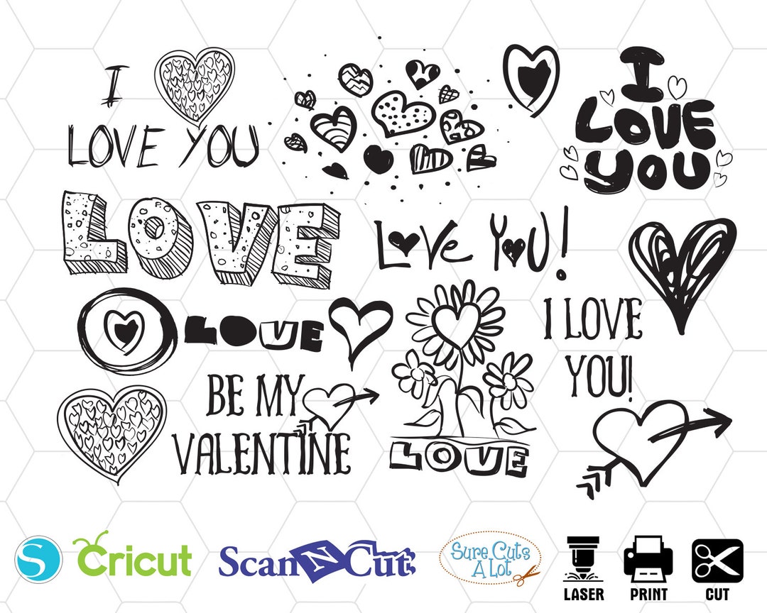 I Love You Svg, Love Svg, Valentine Svg, Wedding Svg, Love Heart Svg ...