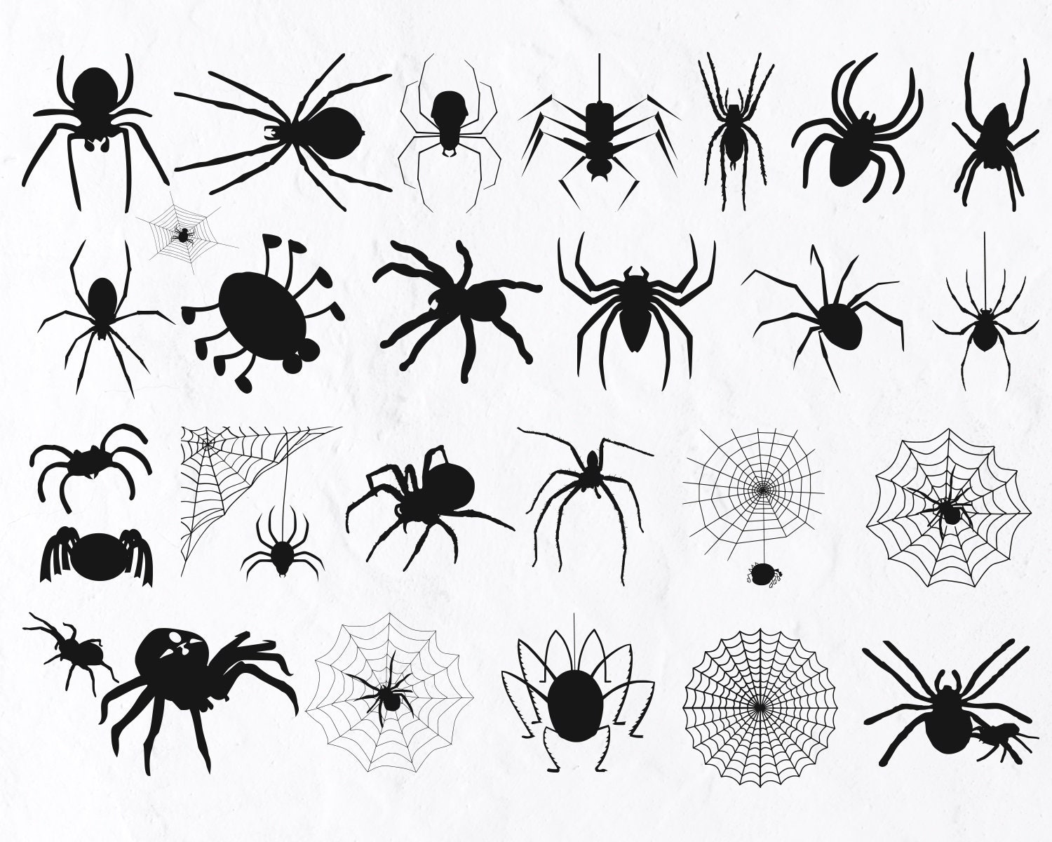 28 Spider SVG Bundle Black Spiders Spiders Background - Etsy