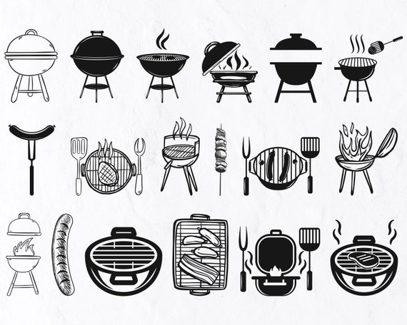 18 BBQ SVG Bundle Barbecue Svg Bbq Svg Meat Svg Grill Svg | Etsy