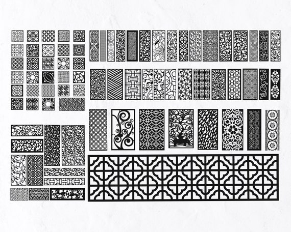 70 Paneles decorativos SVG Corte de papel svg Recorte svg - Etsy México