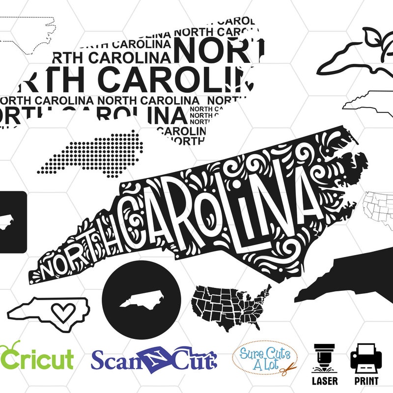 North Carolina Decal - Etsy