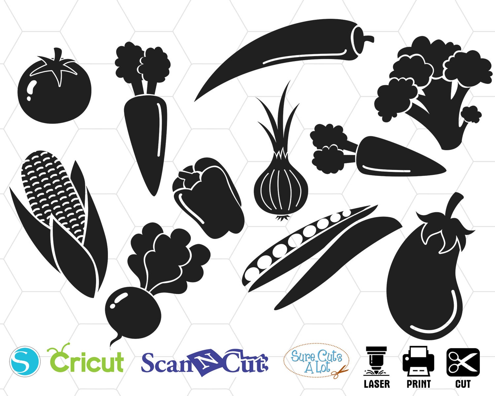Vegetable Svg, Food Svg, Carrot Svg, Vegan Svg, Tomato Svg, Clipart ...