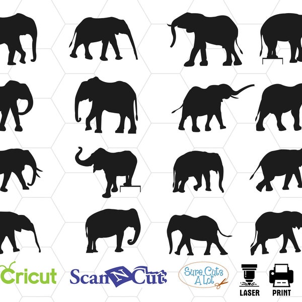 Svg Elephant Chevron - Etsy