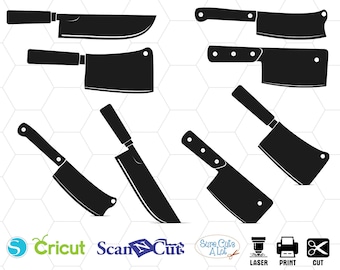 Knife and Cleaver Stencil, Reusable Knife and Cleaver Stencil, DIY ...