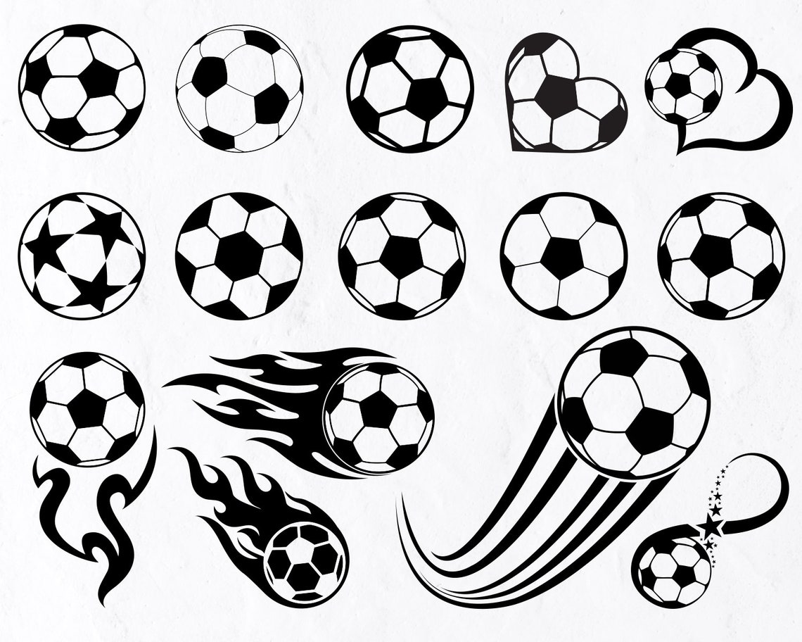 15 Soccer Flame SVG Bundle Soccer Svg Soccer Vector Soccer | Etsy