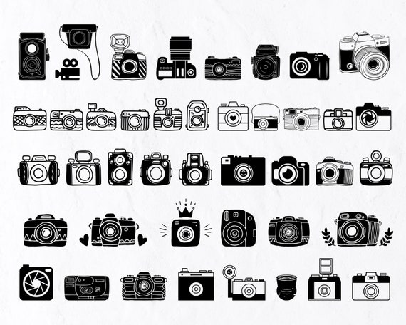 44 Camera SVG Bundle Photography Svg Retro Camera Svg Movie - Etsy ...