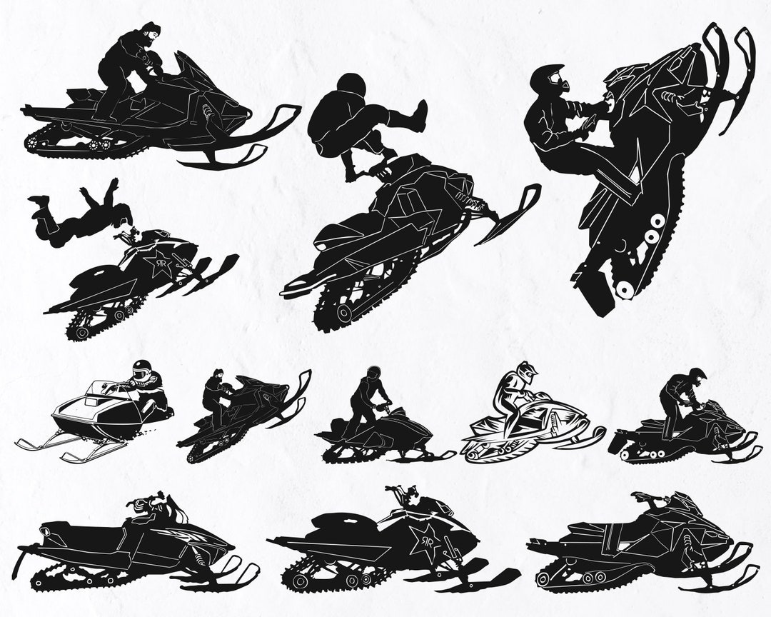 12 Snowmobile SVG Bundle, Snowmobiling Svg, Sled Life Svg, Snowmobile ...