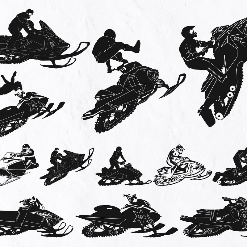 Printable Snowmobile - Etsy
