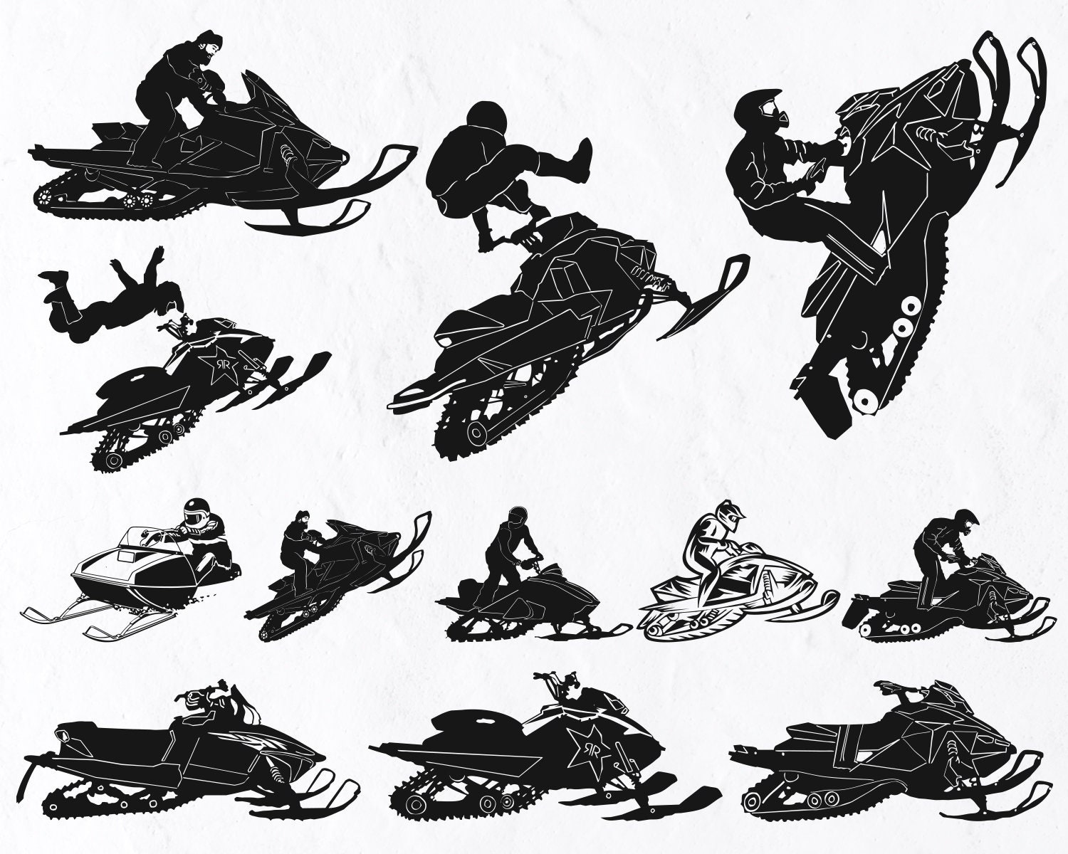12 Snowmobile SVG Bundle, Snowmobiling Svg, Sled Life Svg, Snowmobile ...