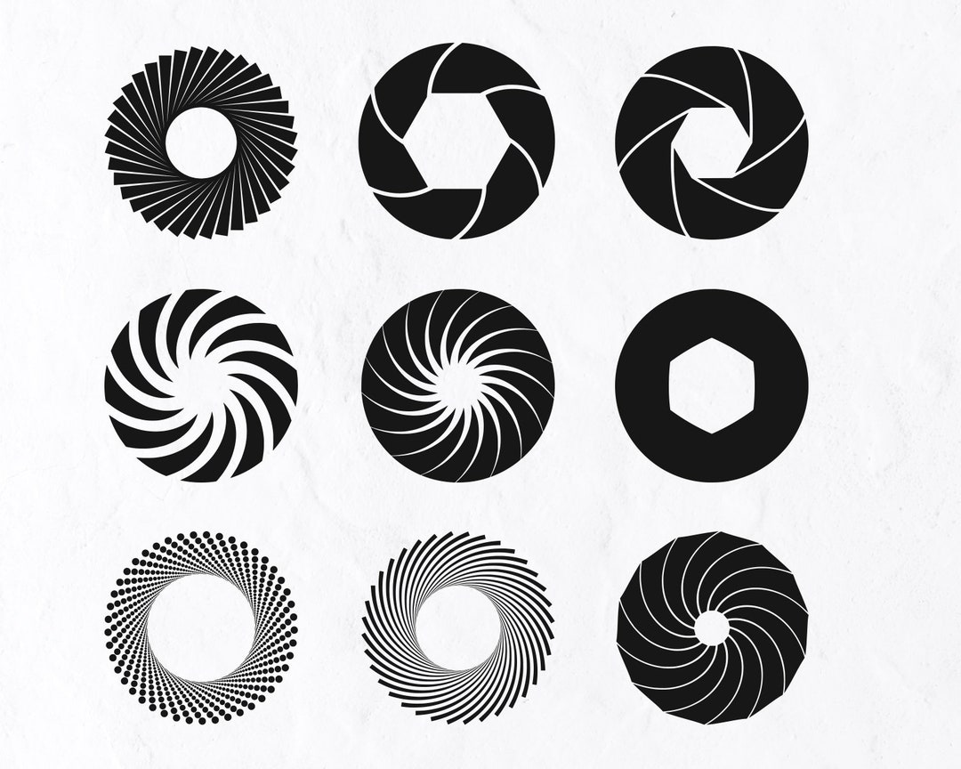 9 Camera Shutter SVG, Camera Shutter Silhouette Svg, Camera Shutter ...