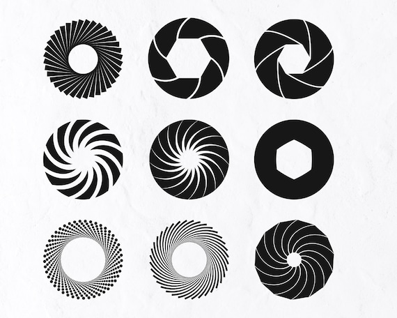 9 Camera Shutter SVG Camera Shutter Silhouette Svg Camera | Etsy