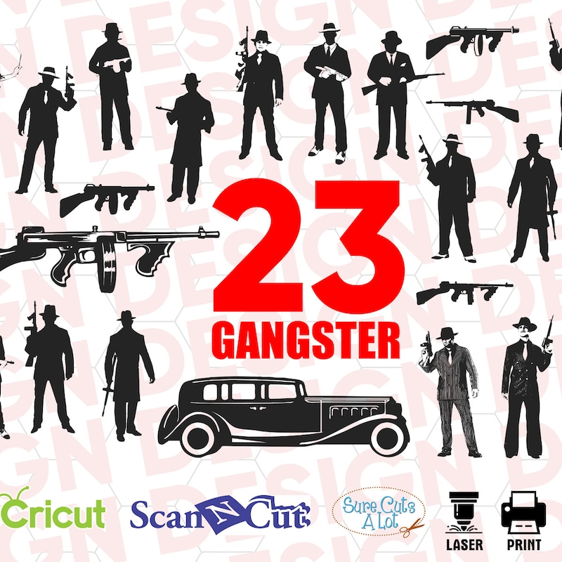 Gangster Svg - Etsy