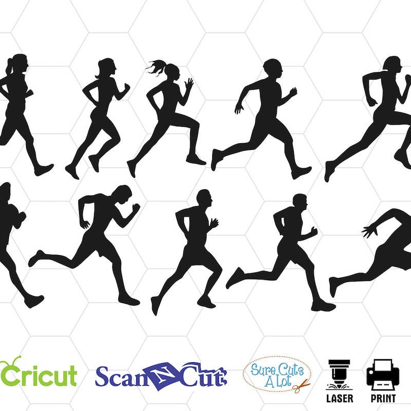 Running Svg - Etsy