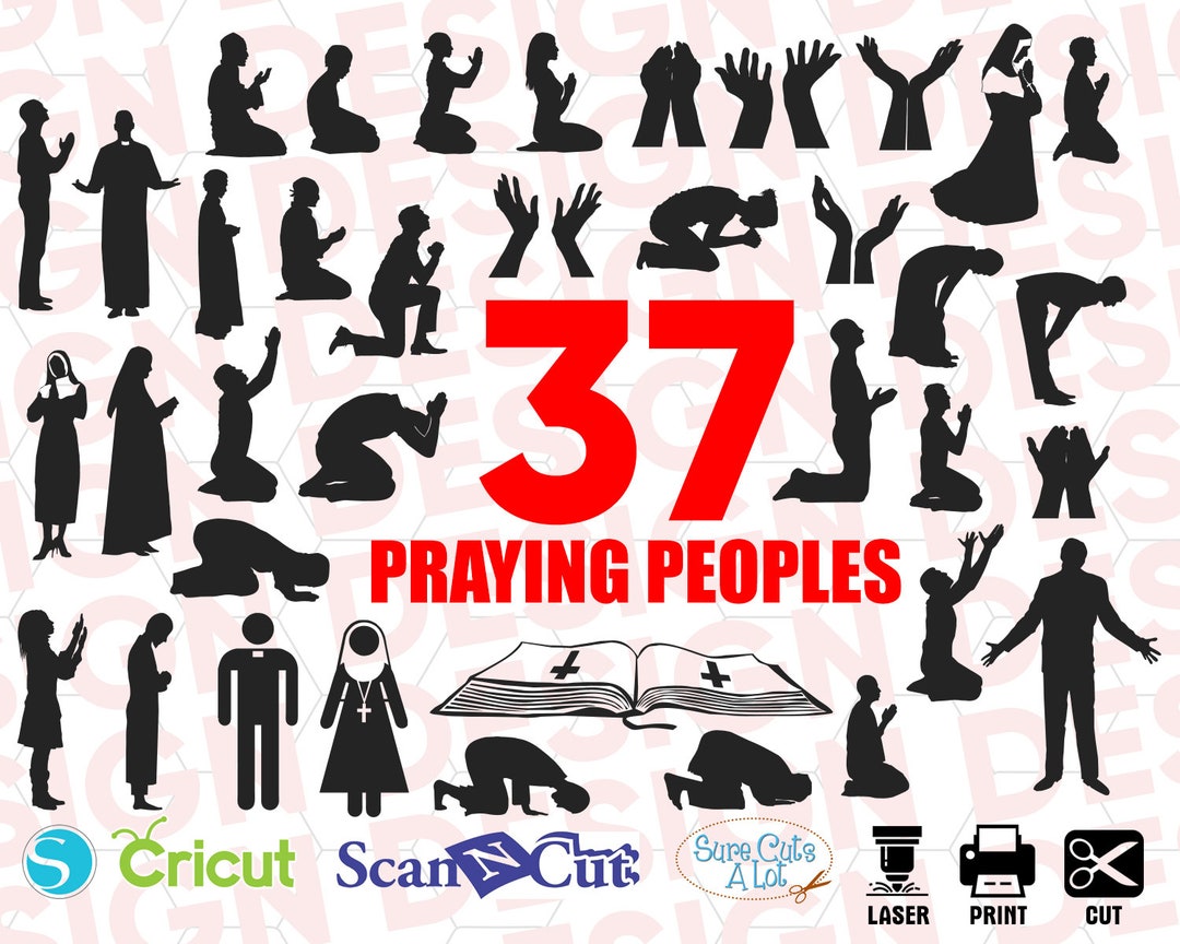 Praying Peoples Svg, Prayers Svg, Pray Svg Religious Svg Church Svg ...