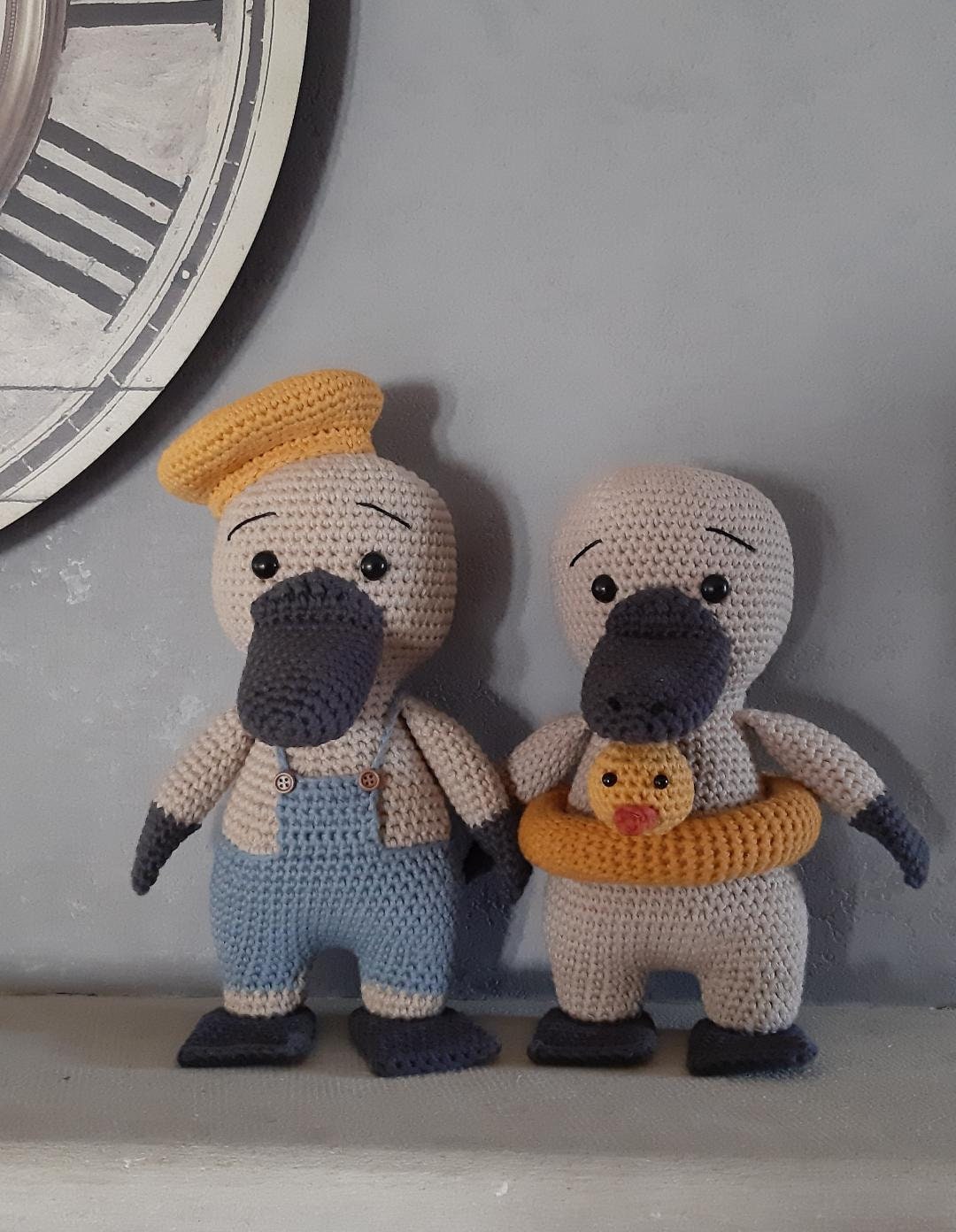 Crochet Patron PDF Amigurumi Ornithorynque Léo Le Mad' Ornitho (fr/eng ...