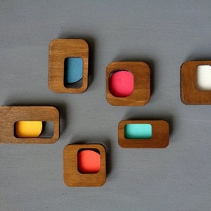 Mid Century Modern Magnets, Retro Magnets, Wood Magnets, Geometric ...