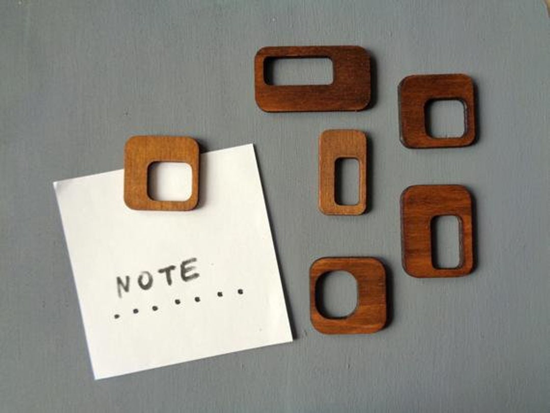 Magnets, Mid Century Modern Magnets, Wood Magnets, Retro Magnets, Wood ...