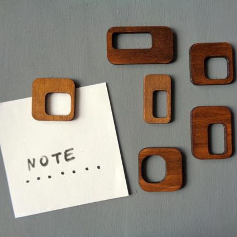 Wood Magnets - Etsy