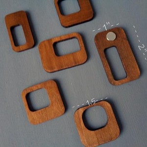 Magnets, Mid Century Modern Magnets, Wood Magnets, Retro Magnets, Wood ...