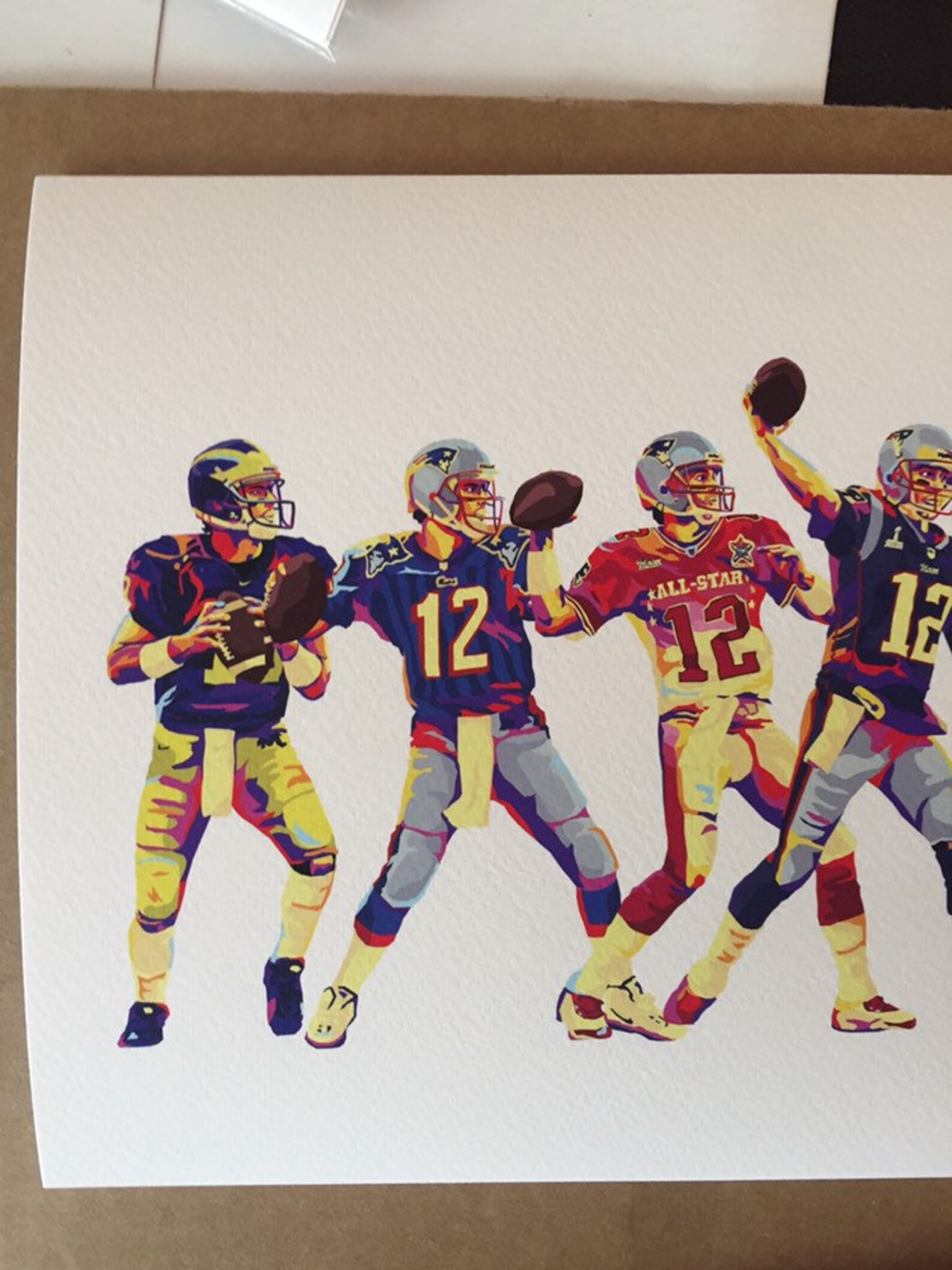 Tom Brady Evolution Art 13x19 Print - Etsy